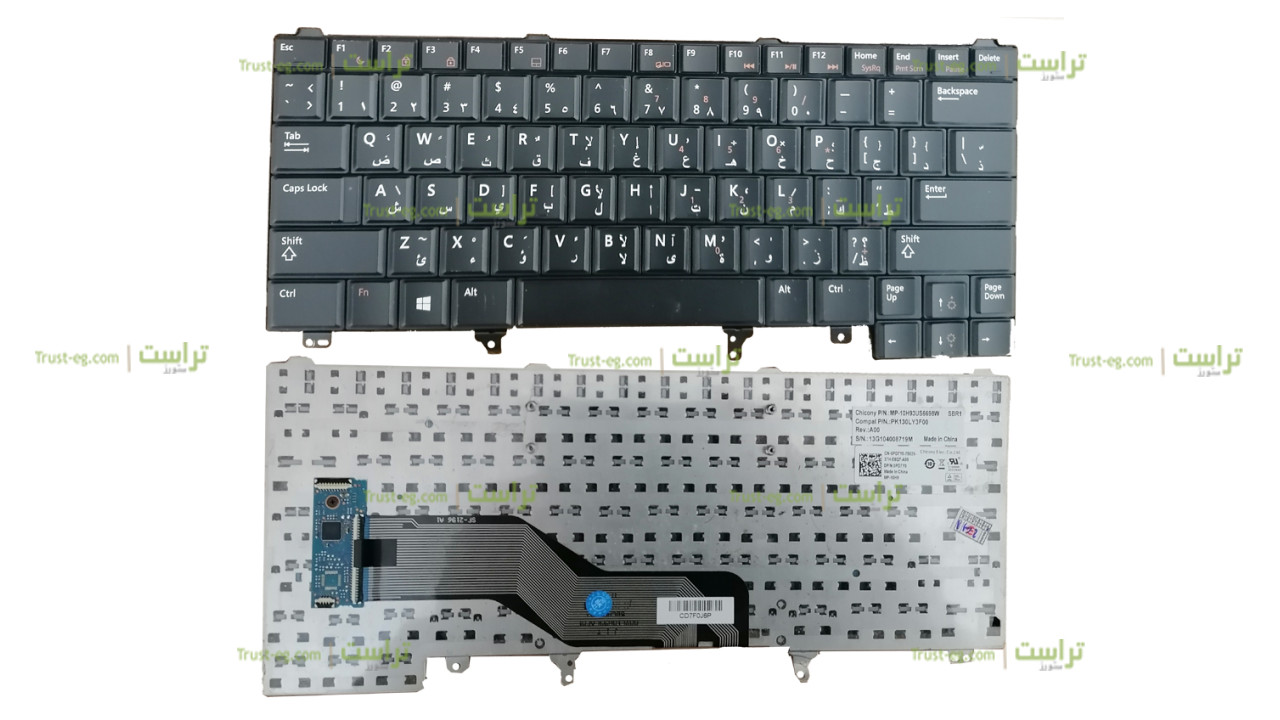 كيبورد ديل - عربي/انجليزي - Compatible Dell Latitude E6420 E6430 E6440 ...